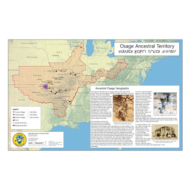 Osage Ancestral Territory Poster – Osage Foundation Store